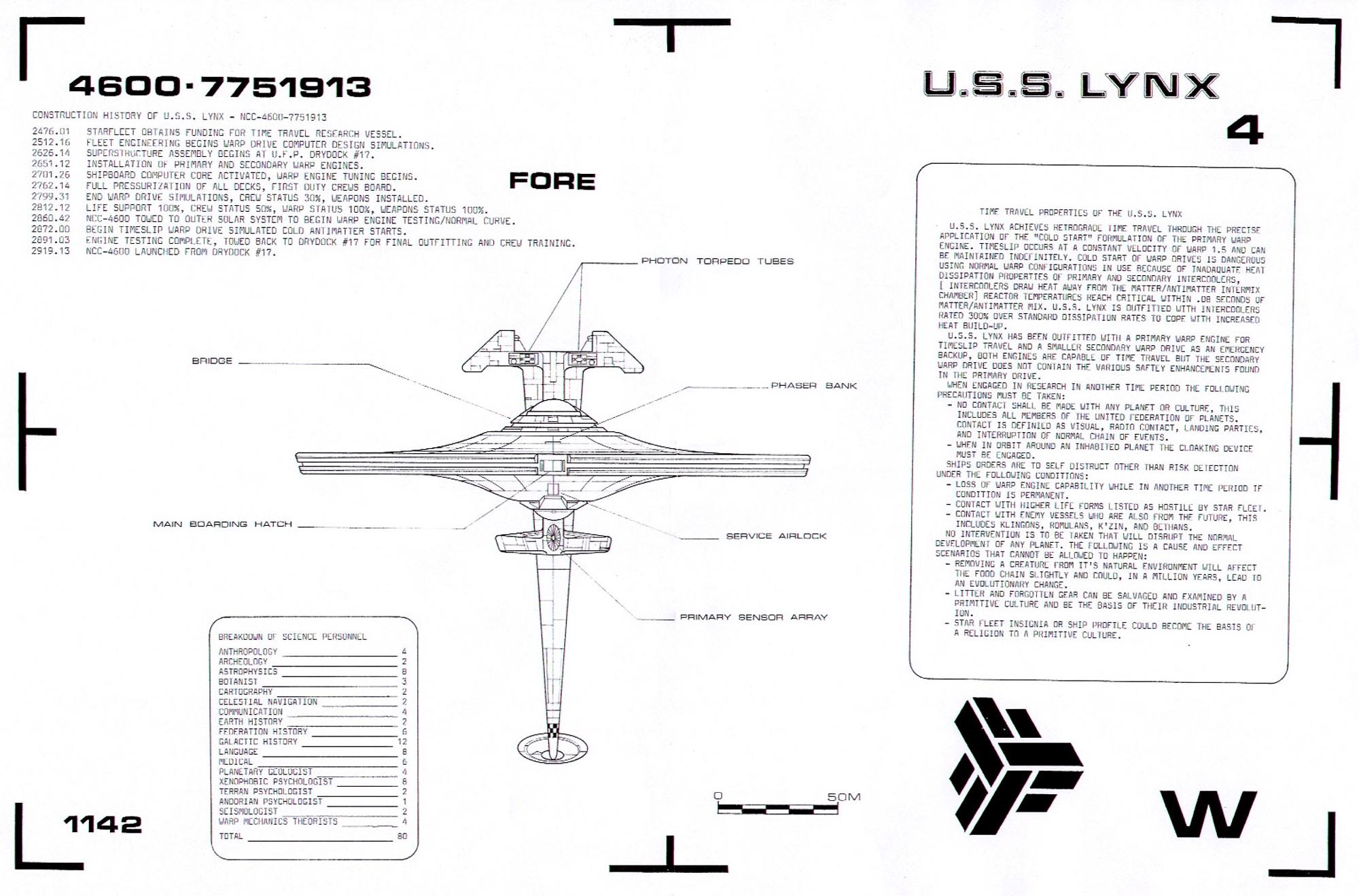 U.S.S. Lynx Timeship Prototype