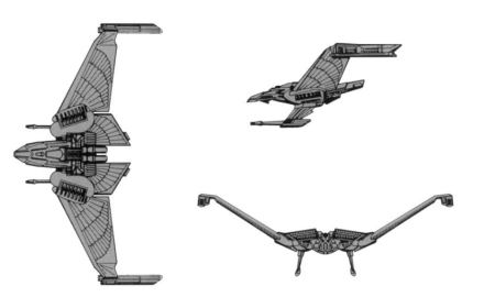 Romulan Ship: V-30 WINGED DEFENDER