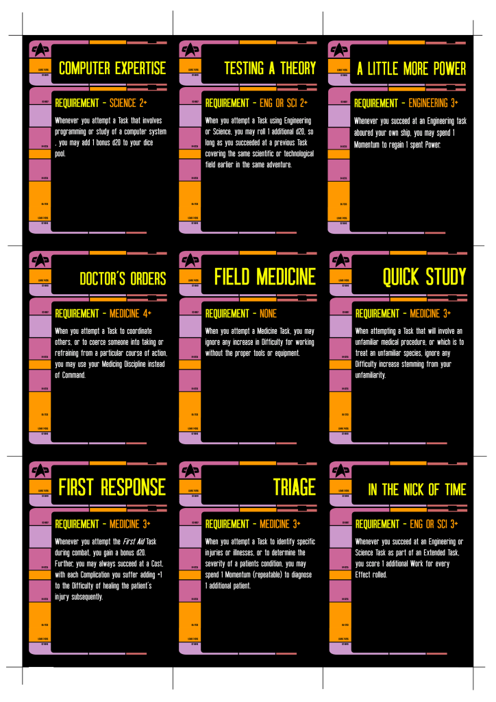 Gareth Mugridge Strikes Again with Dynamic Talent Cards. Print and Play!